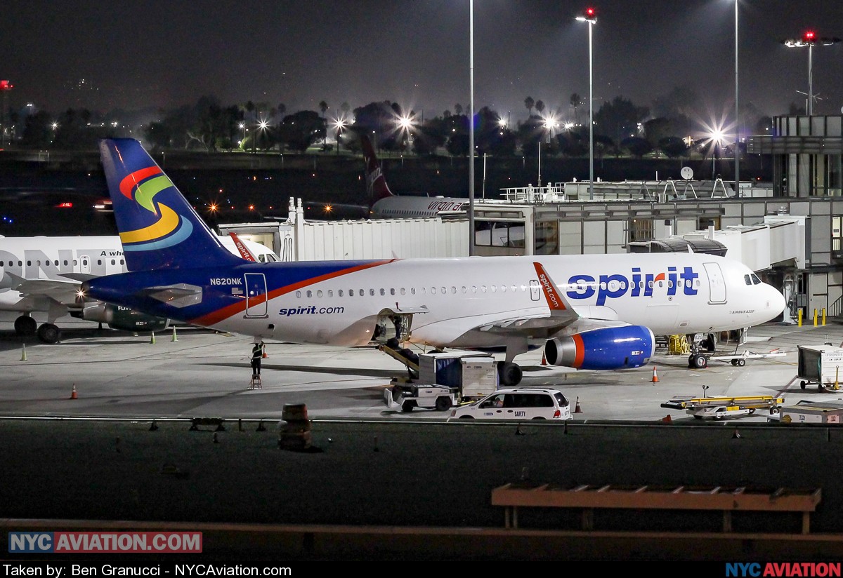 NYCAviation: Spirit Airlines Airbus A320 [N620NK] at LAX/KLAX